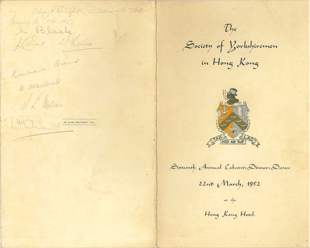 WATTIS FINE ART | GALLERY | OTHER | The Society of Yorkshiremen in Hong ...